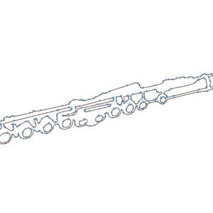 Flute SVG File ~ Detailed Vector for Laser and Cricut ~ Digital ...