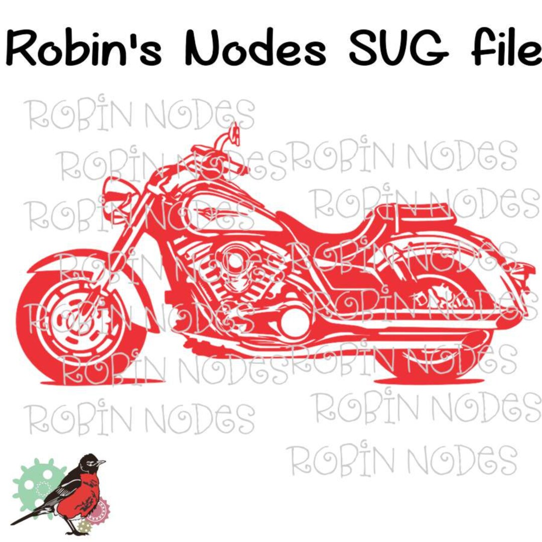 Motorcycle SVG File ~ Vector for Laser, Plasma, and Cricut ~ Digital ...