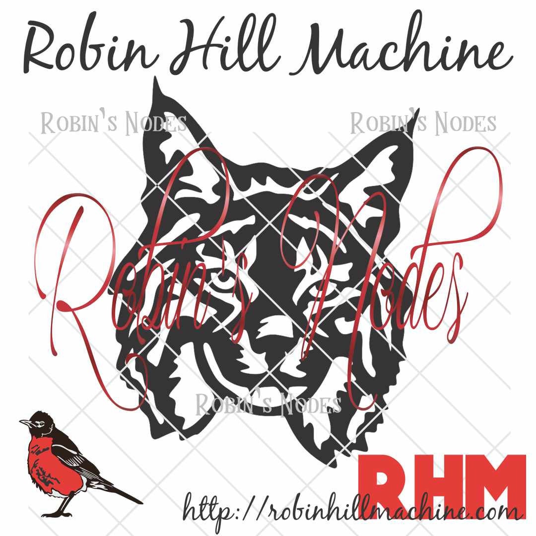 Bobcat Face SVG File ~ Detailed Vector for Laser and Cricut ~ Digital ...