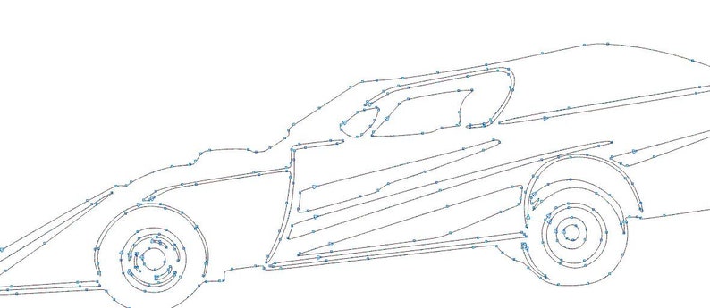 Late Model Race Car SVG File Detailed Vector for Laser and - Etsy
