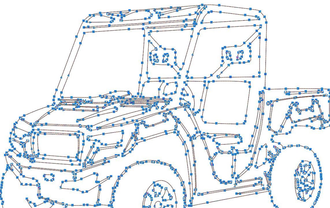 ATV Side by Side SVG File Detailed Vector for Laser and - Etsy