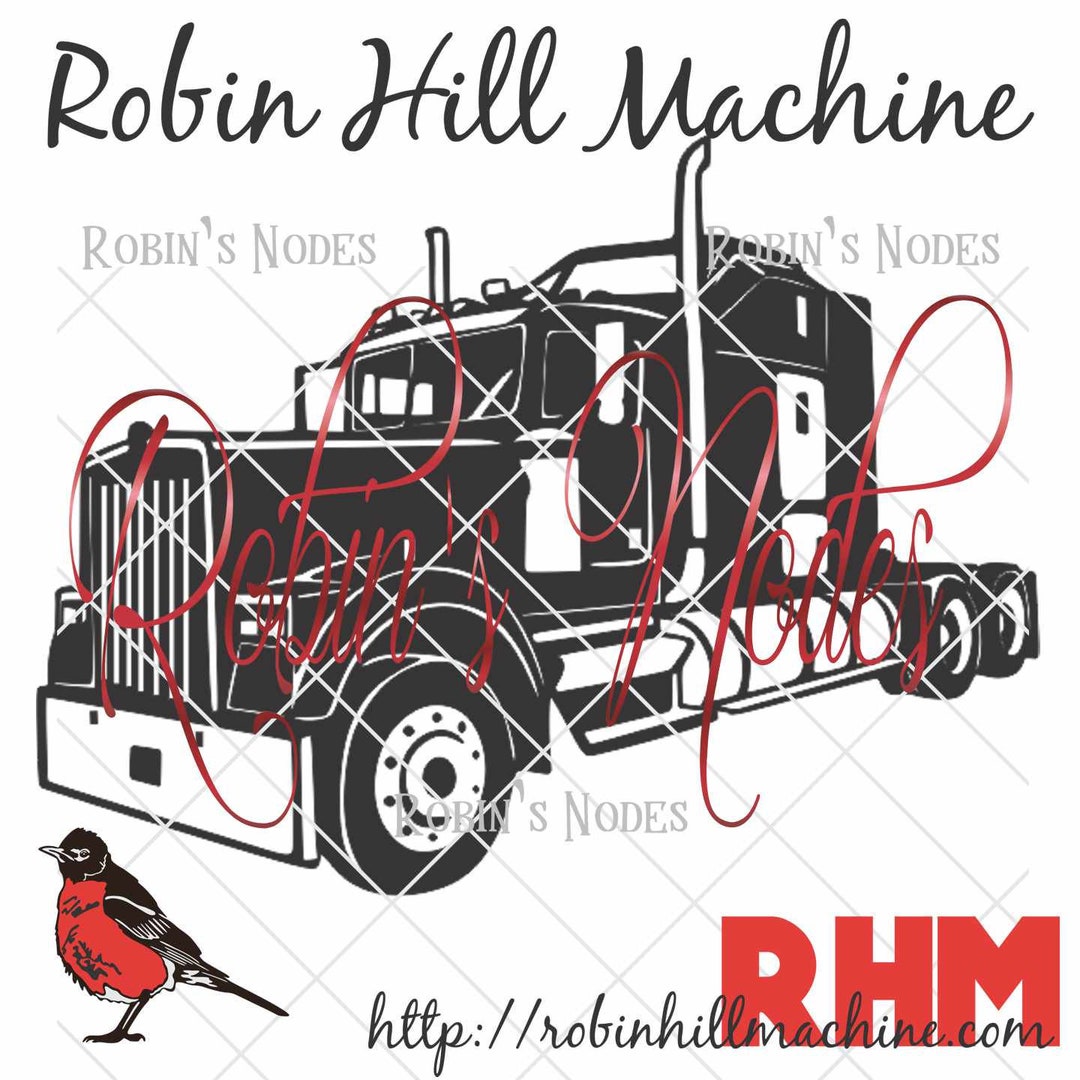 Kenworth Truck With Sleeper SVG File ~ Detailed Vector for Laser and ...