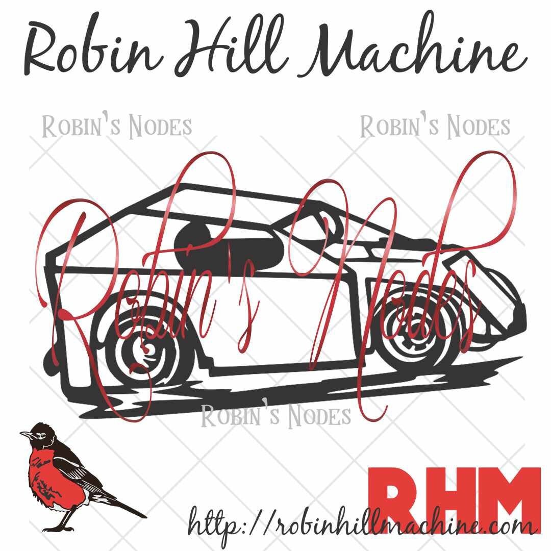 Midget Stock Dirt Track Racing SVG File ~ Detailed Vector for Laser and ...