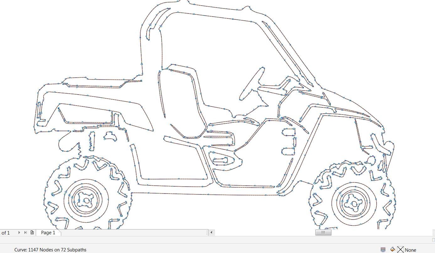 ATV Side by Side SVG File ~ Detailed Vector for Laser and Cricut ...