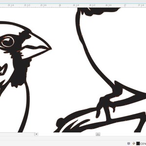 Cardinal on Branch SVG File ~ Detailed Vector for Laser and Cricut ...