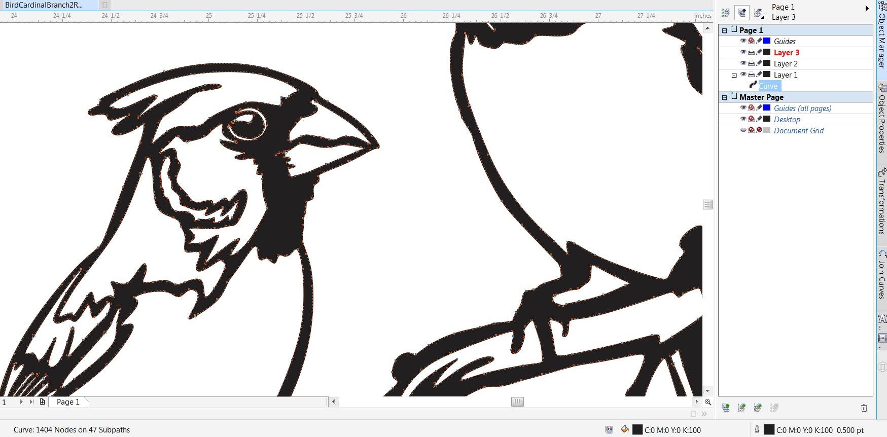 Cardinal on Branch SVG File Detailed Vector for Laser and | Etsy