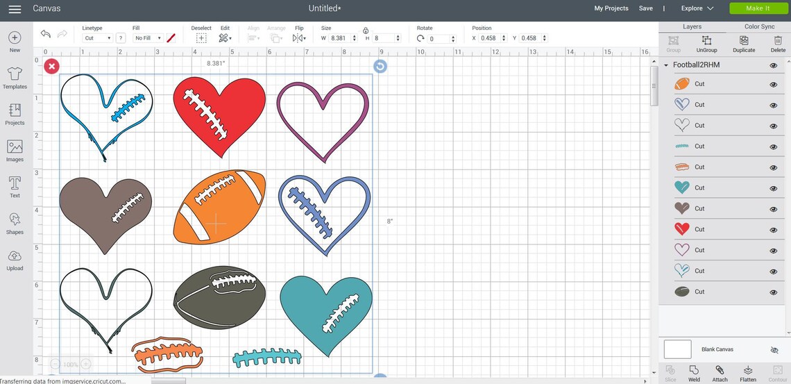 Football Heart Laces SVG File Detailed Vector for Laser and | Etsy