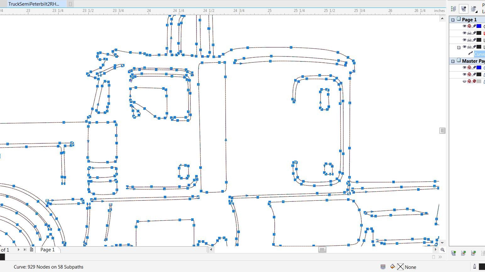 Peterbilt Truck SVG File ~ Detailed Vector for Laser and Cricut ...