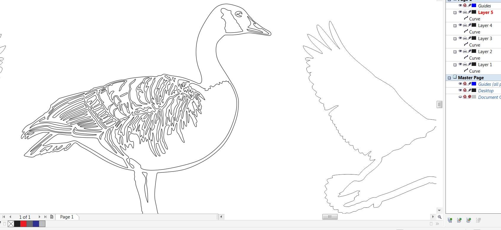 Canada Goose SVG File Detailed Vector for Laser and Cricut - Etsy