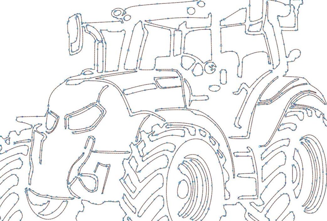 Case Model 130 Tractor SVG File Detailed Vector for Laser - Etsy