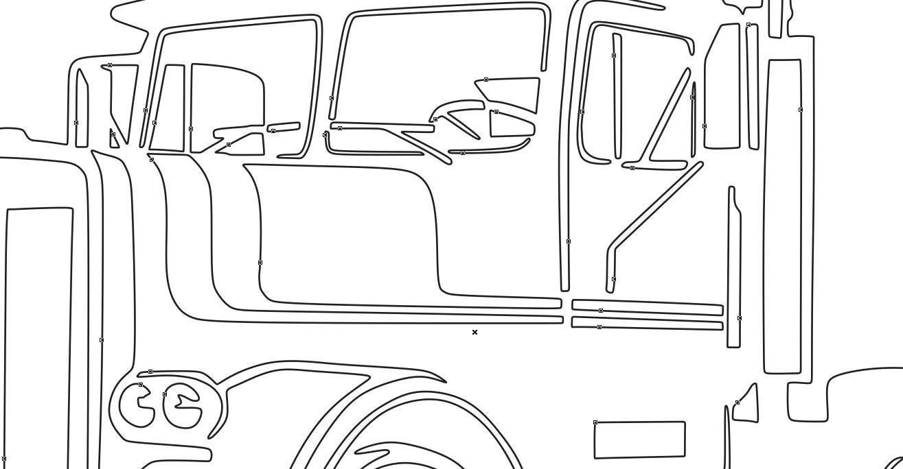 Freightliner 1970s Semi Truck SVG File Detailed Vector for - Etsy Australia