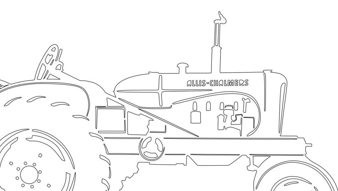 Allis Chalmers Model WD45 Tractor SVG File Detailed Vector | Etsy