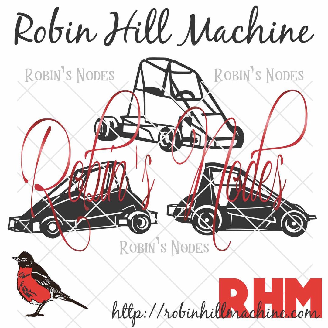 Quarter Midget Go Kart Race Car SVG File ~ Detailed Vector for Laser ...