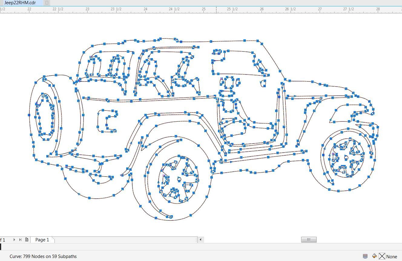 Detailed Jeep Wrangler SVG File ~ Detailed Vector for Laser and Cricut ...
