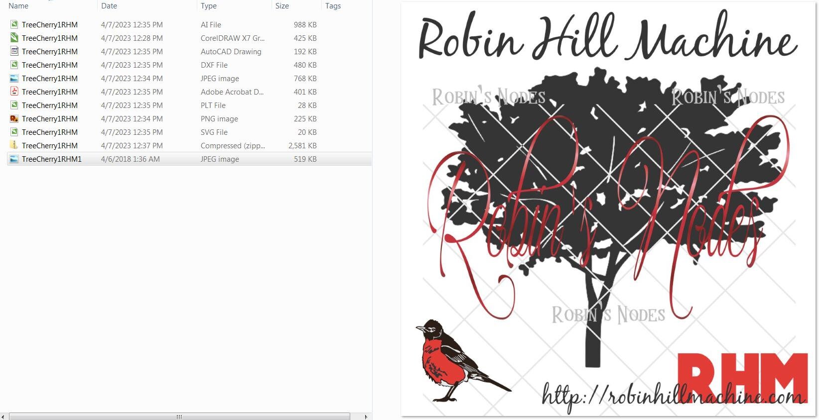 Cherry Tree SVG File Detailed Vector for Laser and Cricut - Etsy