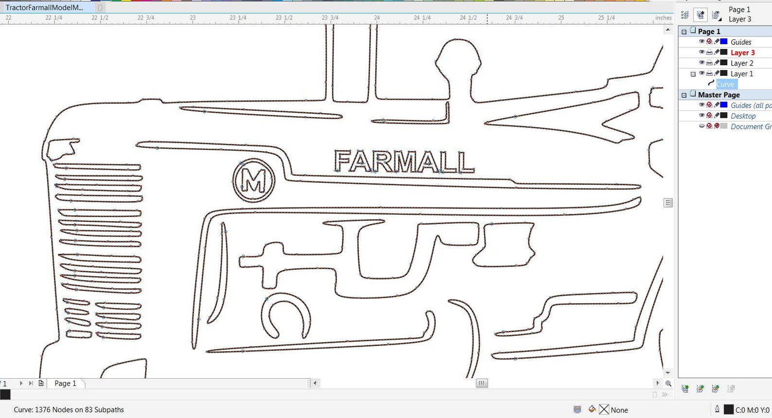 Farmall Model M Tractor SVG File Detailed Vector for Laser - Etsy