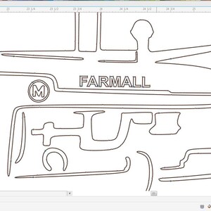 Farmall Model M Tractor SVG File ~ Detailed Vector for Laser and Cricut ...