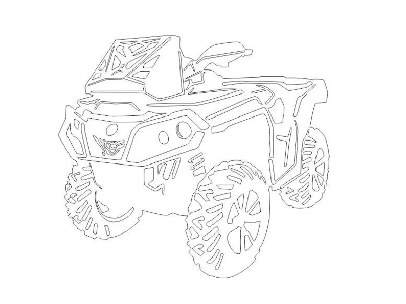 ATV 4 Wheeler Four Wheeler SVG for Cricut DXF Pdf Plt - Etsy