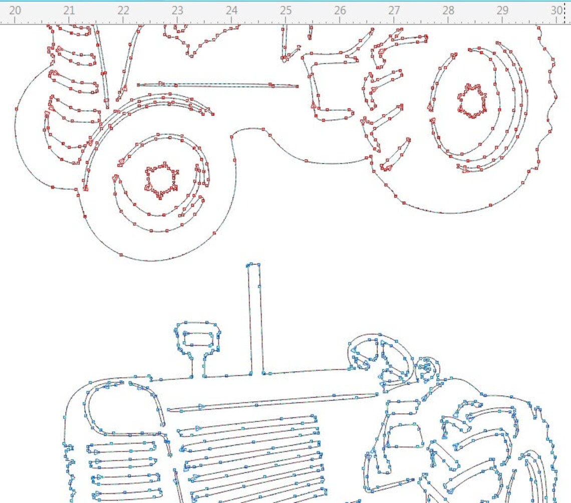 Oliver Tractor SVG File Set of 2 Vector for Laser Plasma - Etsy