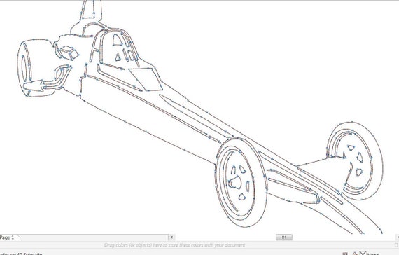 How To Draw A Dragster