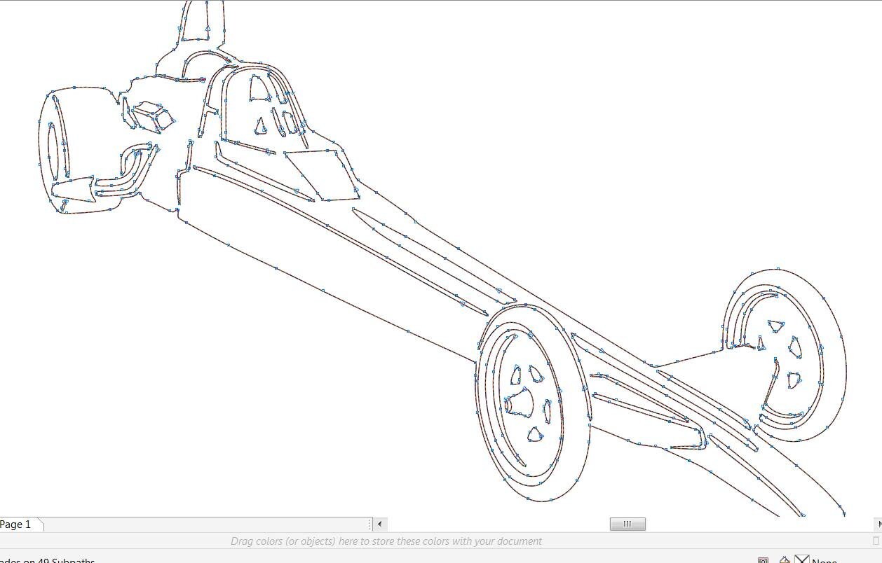 Dragster Race Car SVG File Detailed Vector for Laser and - Etsy