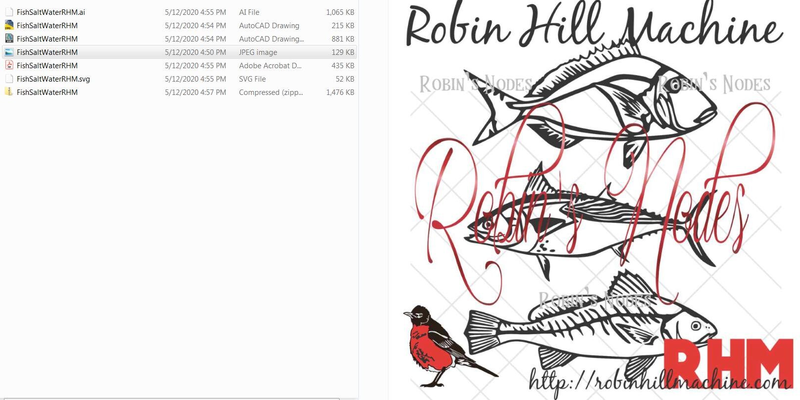 Saltwater Fish Set of 3 SVG File Detailed Vector for Laser - Etsy