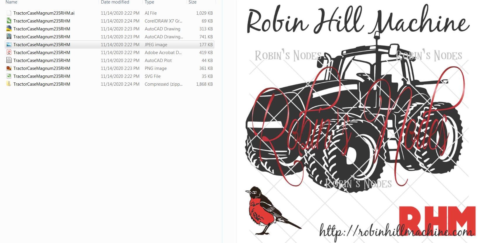 Case Magnum 235 Tractor SVG File ~ Detailed Vector for Laser and Cricut ...