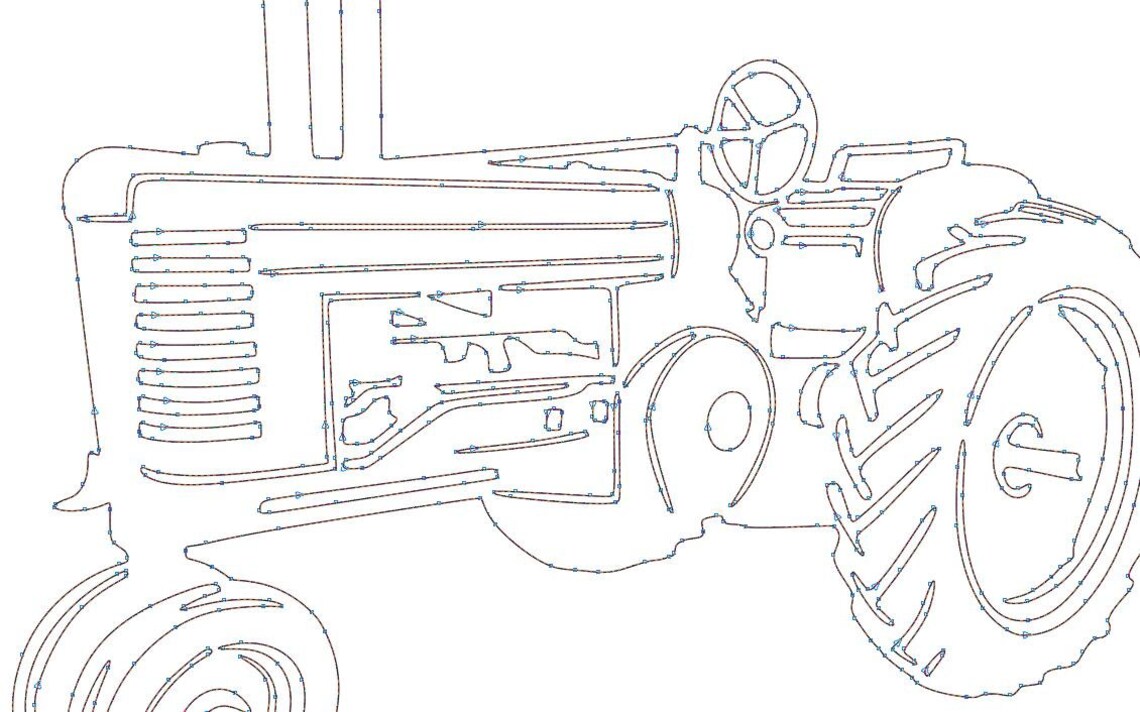 John Deere Model A Tractor SVG File Detailed Vector for - Etsy