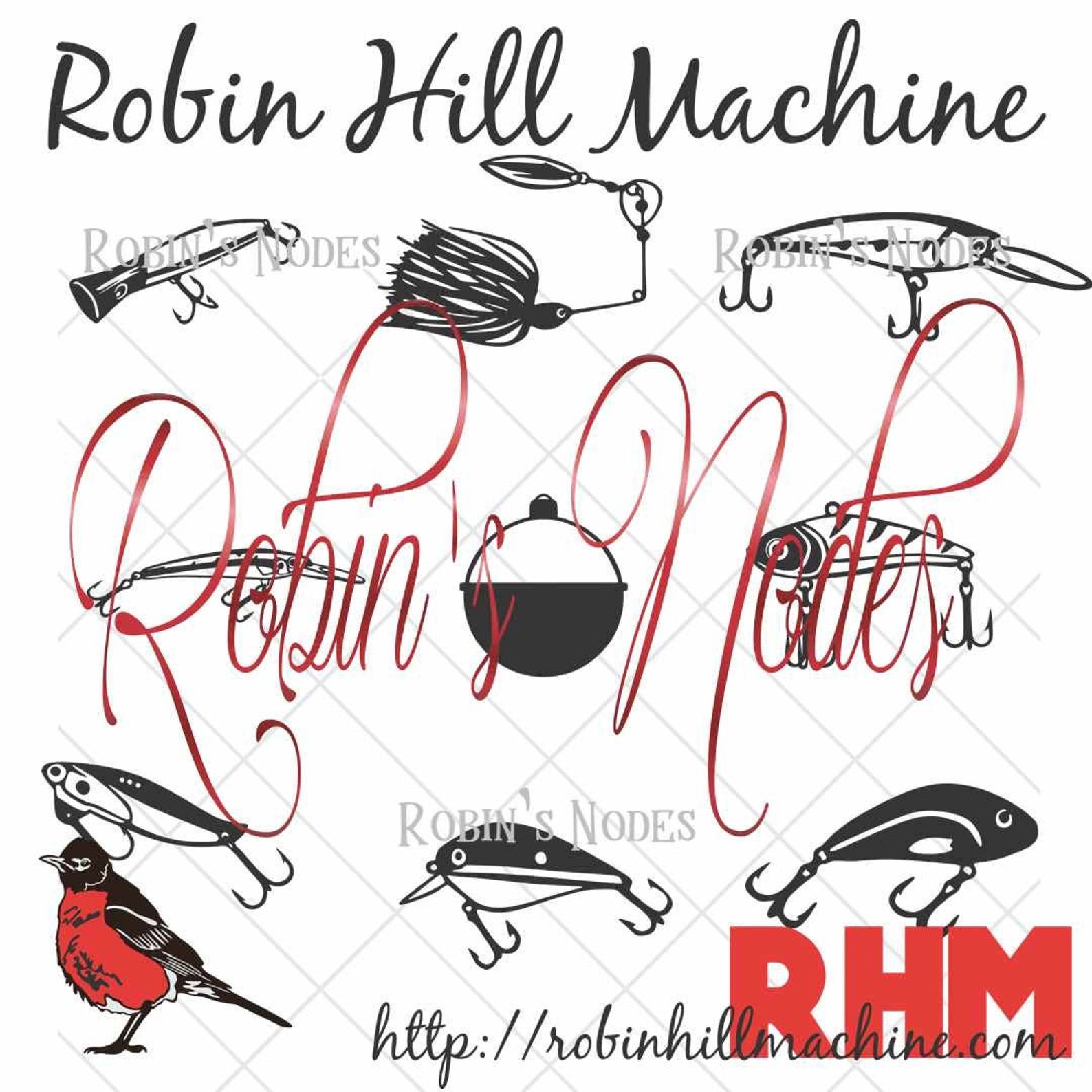 Fishing Lure SVG File Detailed Vector for Laser and Cricut | Etsy