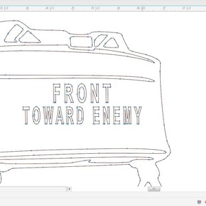 Claymore Military Weapon SVG File Detailed Vector for Laser - Etsy