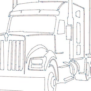 Kenworth Truck SVG File ~ Detailed Vector for Laser and Cricut ...