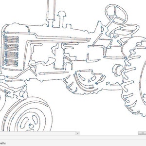 Farmall Tractor Super C SVG File ~ Detailed Vector for Laser and Cricut ...