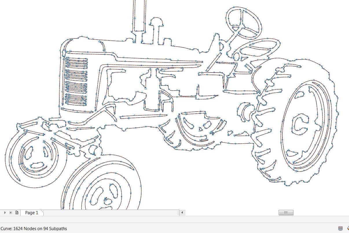 Farmall Tractor Super C SVG File ~ Detailed Vector for Laser and Cricut ...