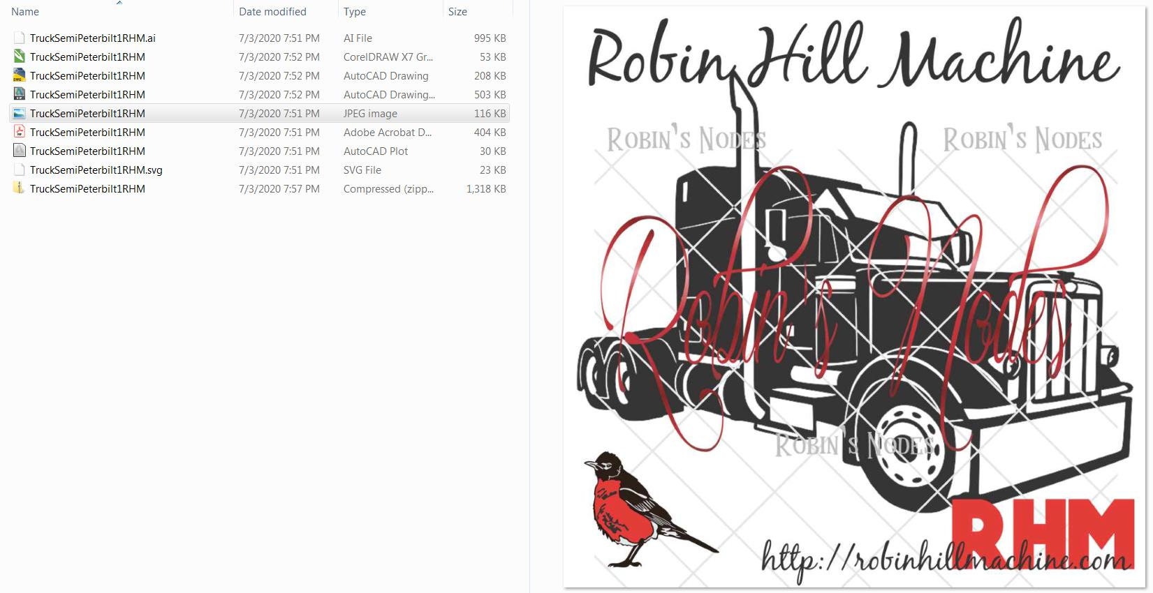 Peterbilt Truck SVG File ~ Detailed Vector for Laser and Cricut ...