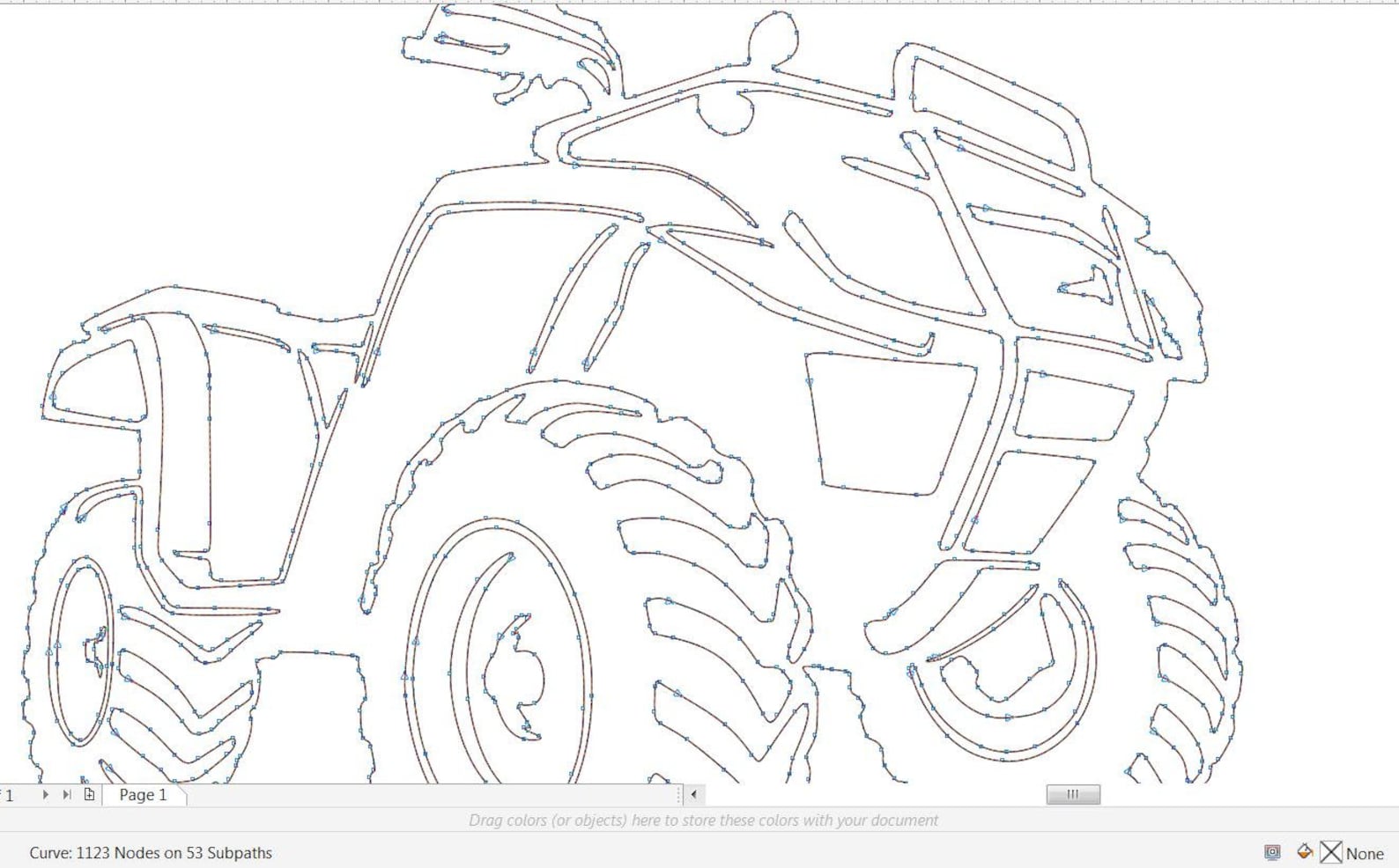 Quad ATV 4 Wheeler SVG File Detailed Vector for Laser and - Etsy