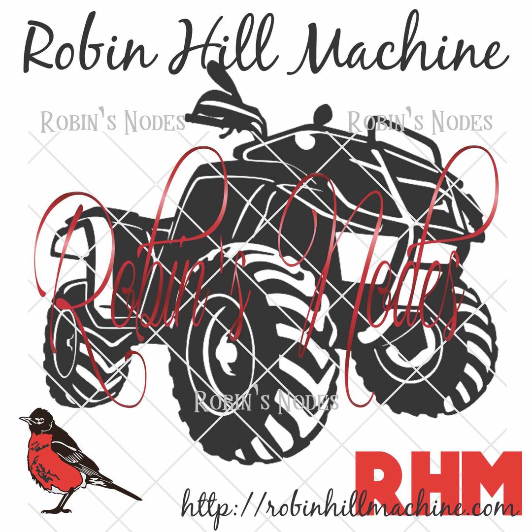 Quad ATV 4 Wheeler SVG File ~ Detailed Vector for Laser and Cricut ...