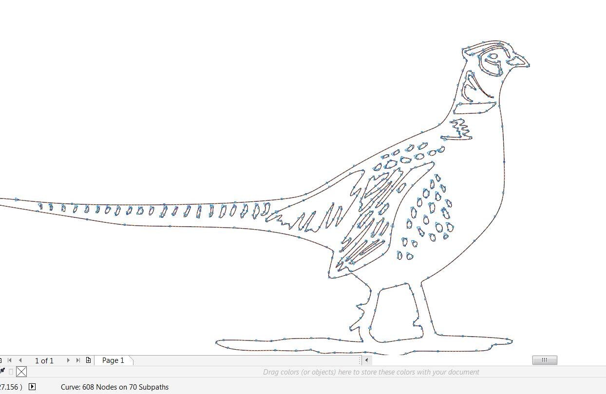 Bird Pheasant SVG File Detailed Vector for Laser and Cricut - Etsy