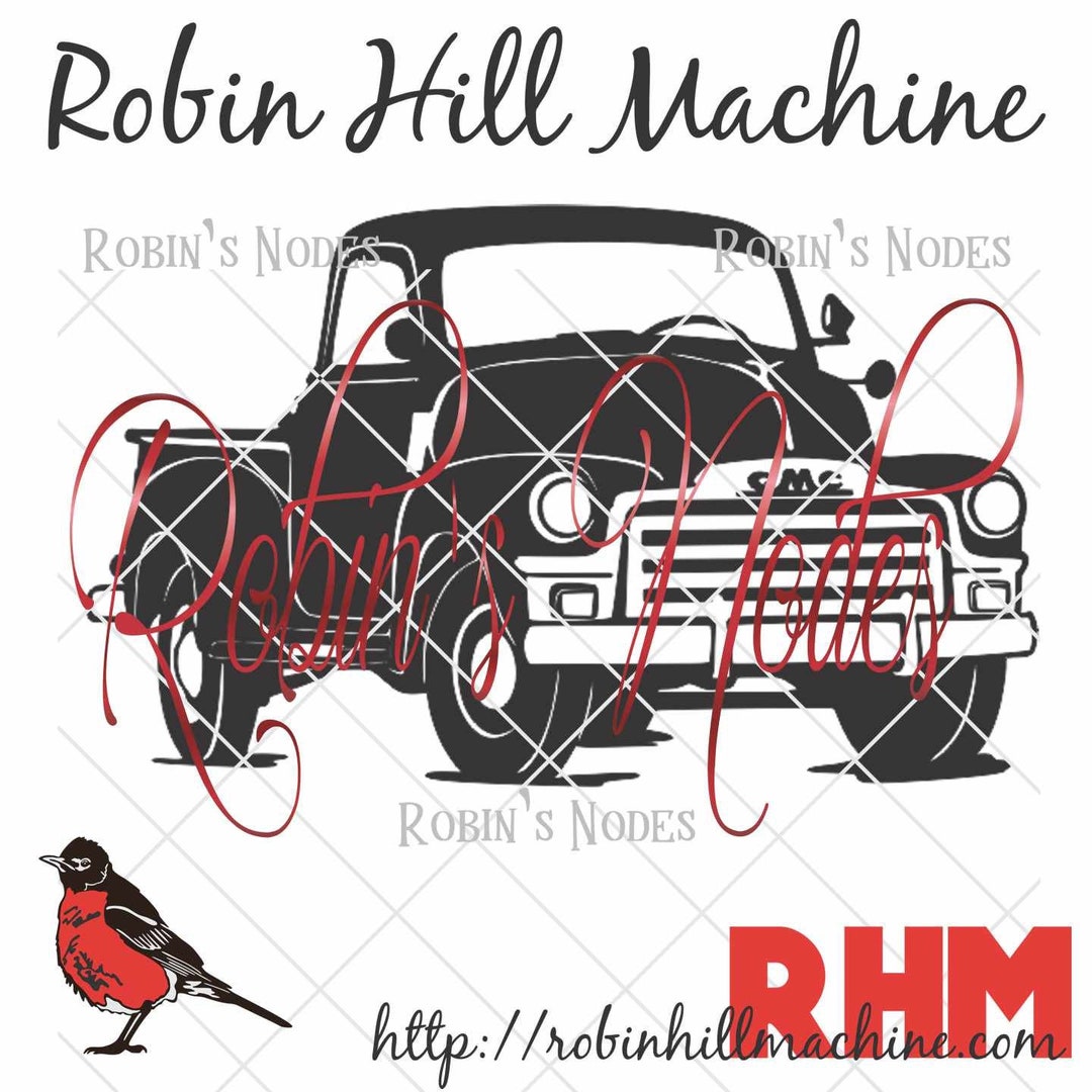 Vintage GMC Truck SVG File ~ Detailed Vector for Laser and Cricut ...