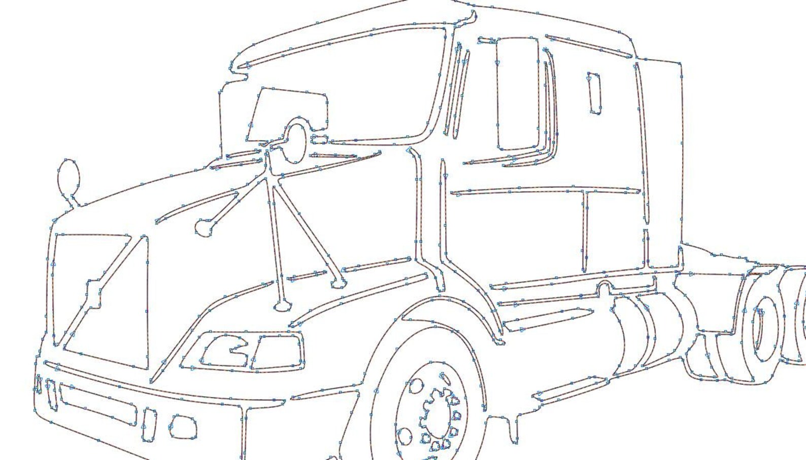 Volvo Truck SVG File Detailed Vector for Laser and Cricut - Etsy Canada