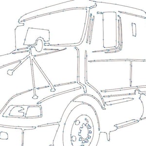 Volvo Truck SVG File ~ Detailed Vector for Laser and Cricut ~ Digital ...
