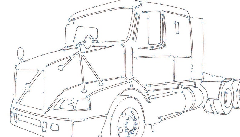Volvo Truck SVG File Detailed Vector for Laser and Cricut - Etsy Canada