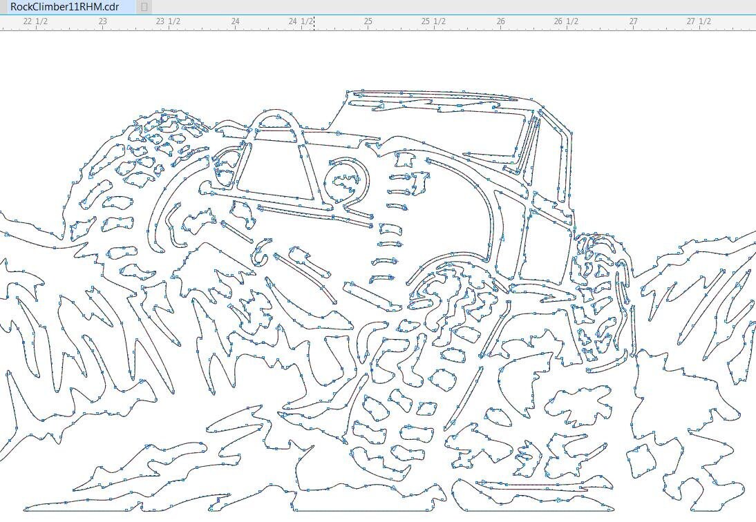 4 Wheeler Rock Climber SVG File Detailed Vector for Laser - Etsy