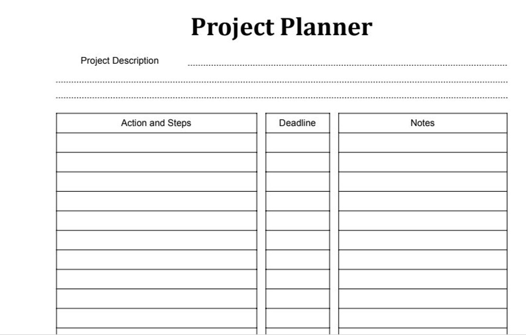 Project Planner, Science Fair Project, Project Tracker, Task Tracker ...