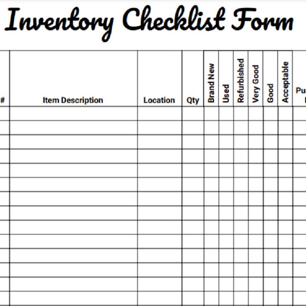 Uniform Inventory Tracker - Etsy