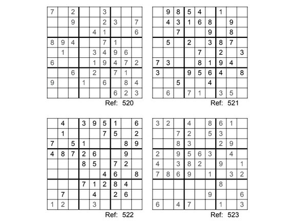 Unique 100 Sudoku Puzzles With Answer Keys Improve Your - Etsy