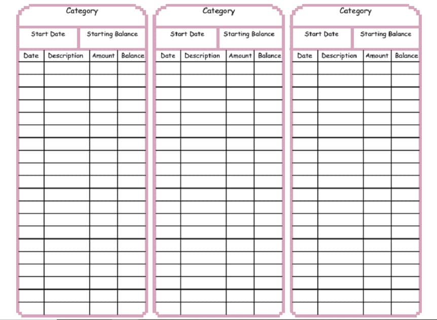 Cash Envelope Tracker, Money Tracker, Cash Tracker Sheet, Budget ...