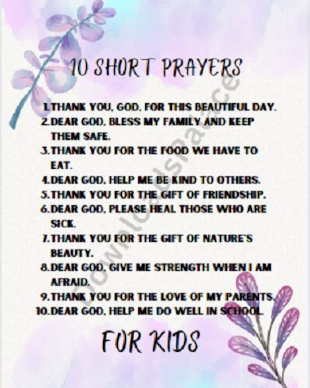 100 Short Prayers for Kids, Religion, Church, Islam, Prayers, Learning ...