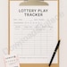 Printable Lotto Lottery Log Sheet | Win Loss Tracker | Track Wins ...