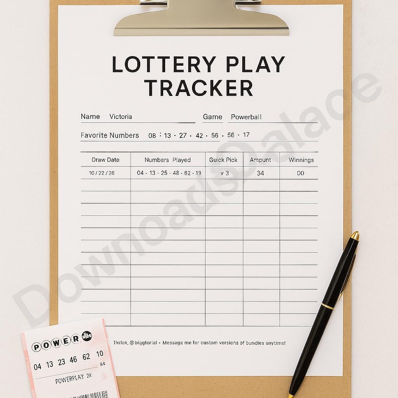 Lottery Tracker - Etsy
