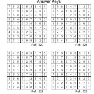 Unique 100 Sudoku Puzzles With Answer Keys, Improve Your Memory and ...